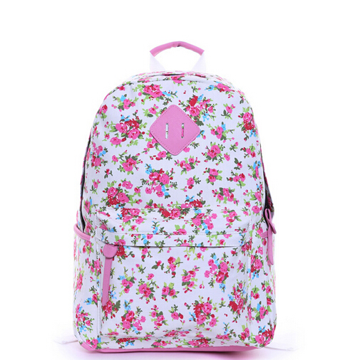 Sweet Floral Print Backpack Backpack For Girls on Luulla